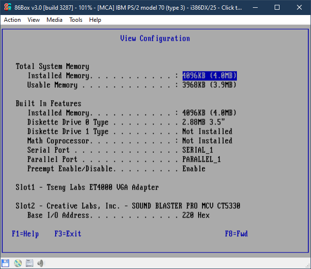 IBM PS/2 model 70 cannot read 2.88MB floppy disks. · Issue #1851 · 86Box/86Box · GitHub