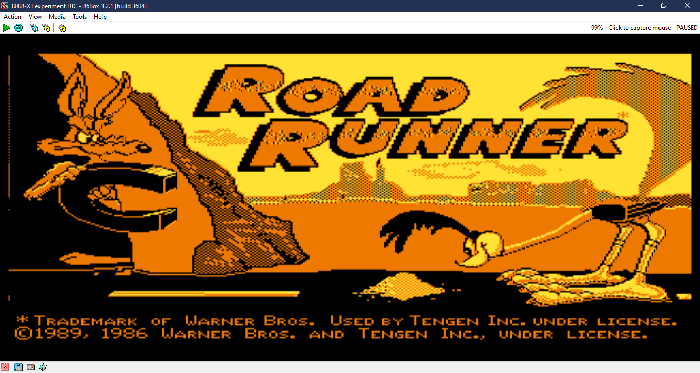 Road Runner graphics bug with Hercules video card · Issue #2149 · 86Box ...