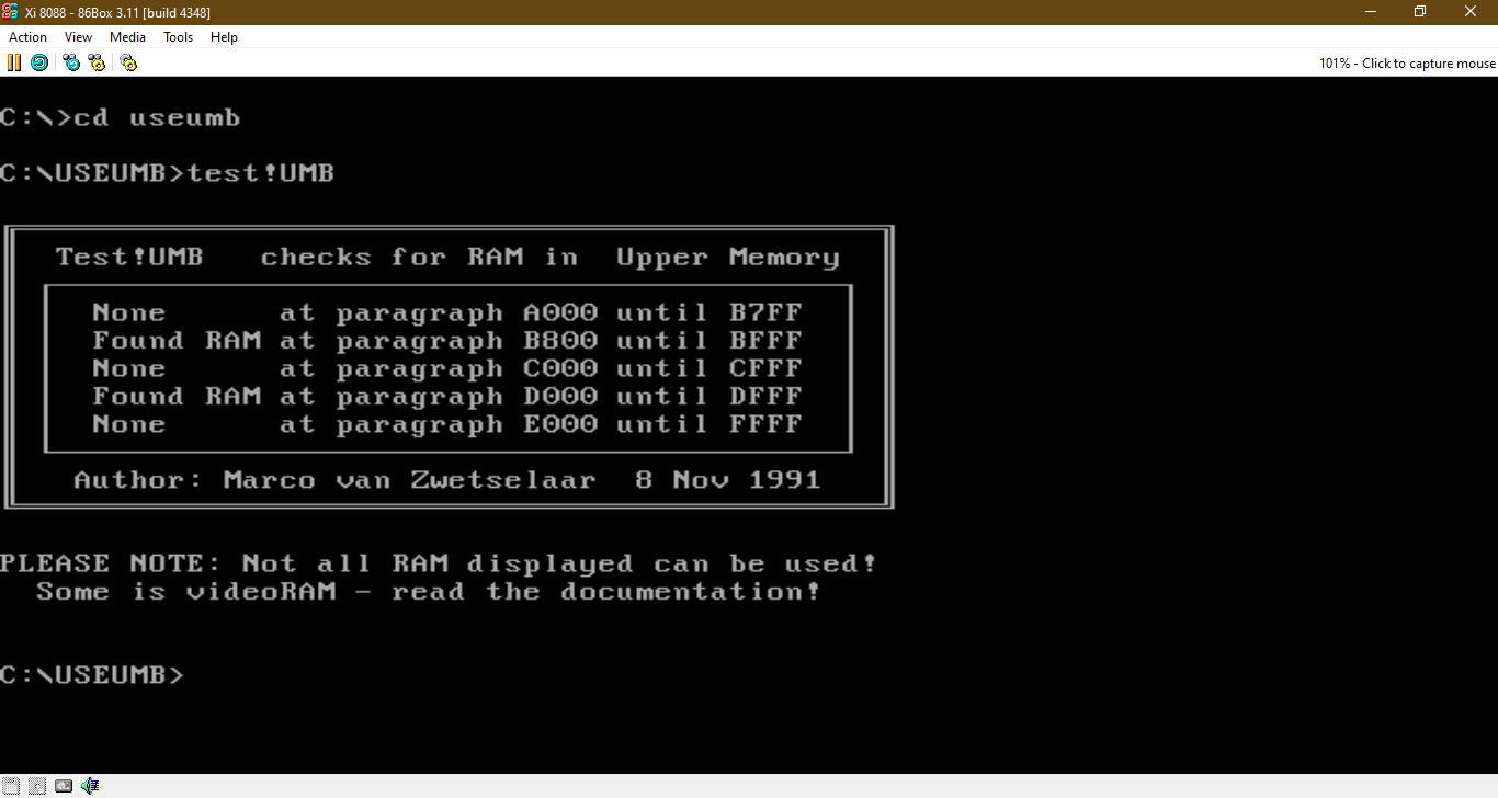 USE!UMBs hangs Xi8088 · Issue #2927 · 86Box/86Box · GitHub