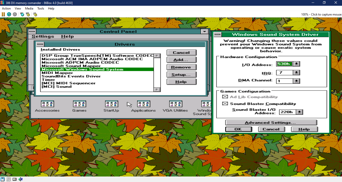 Windows Sound System SB emulation bug · Issue #3370 · 86Box/86Box · GitHub