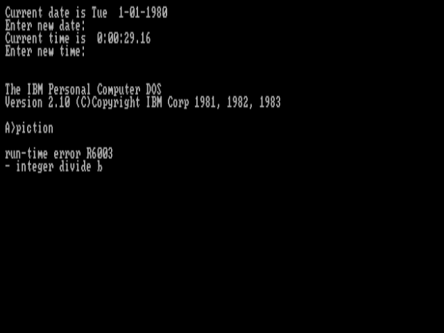 8086/8088 XT bug with DOS 2.1 · Issue #249 · 86Box/86Box · GitHub