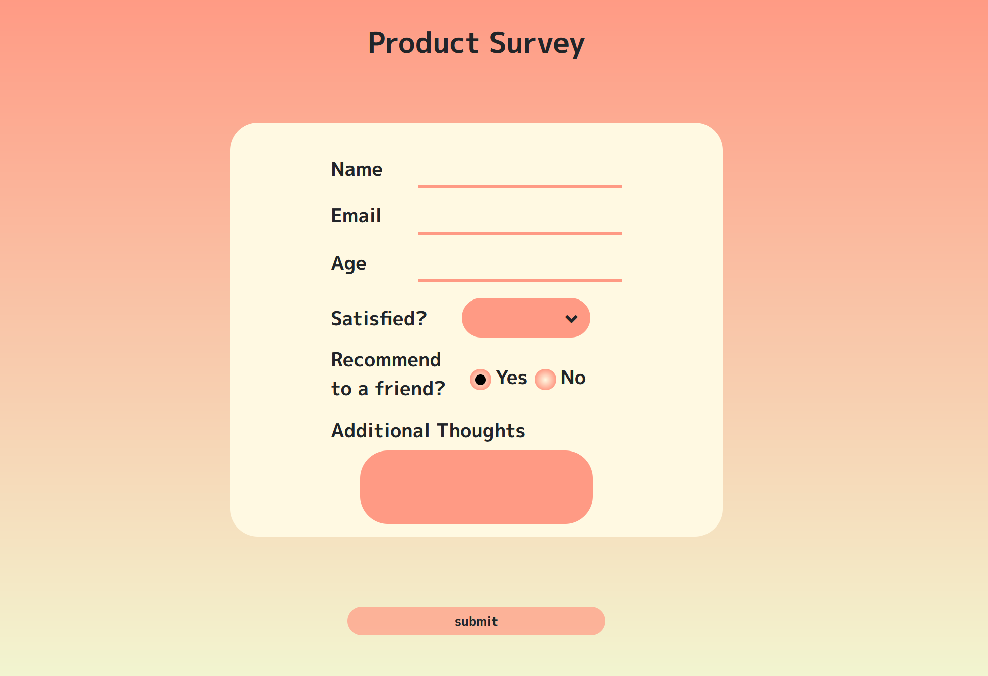 GitHub - nicolewert/FCC-survey: A simple & responsive form created with ...