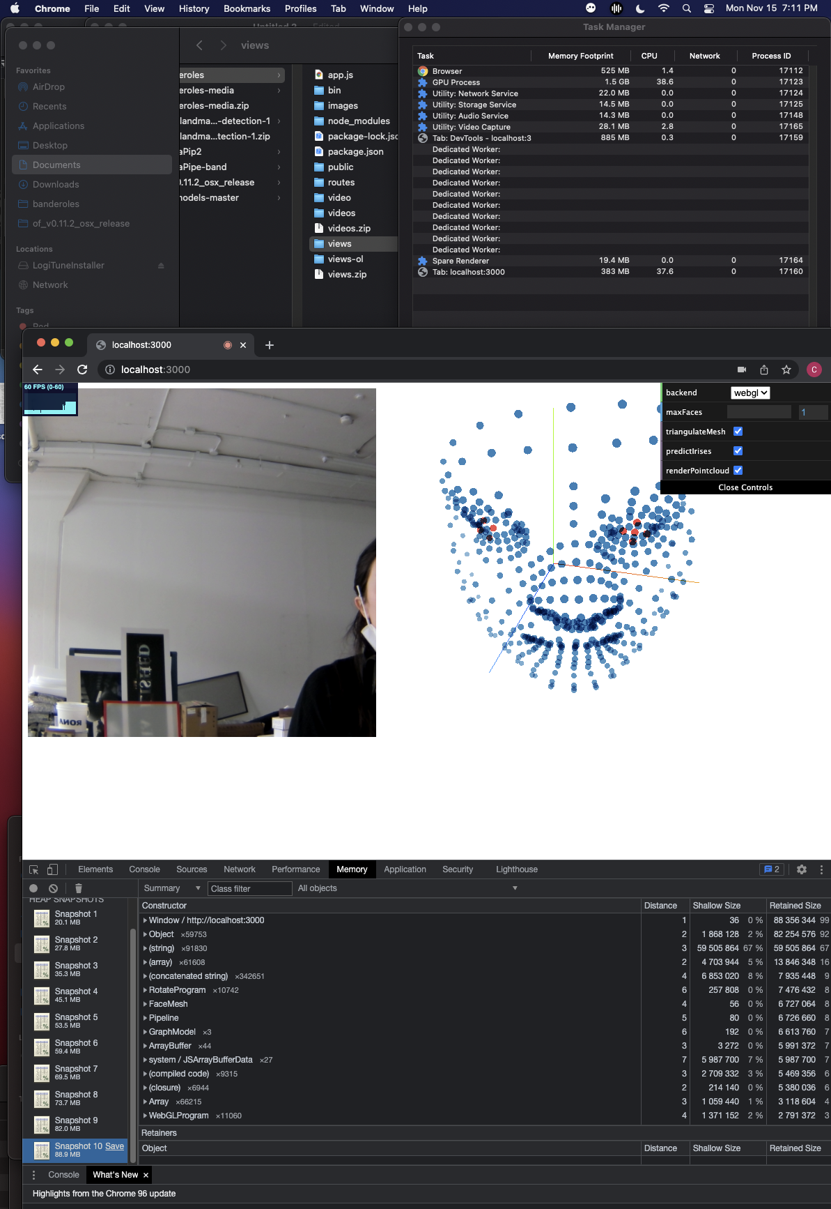 Facemesh/Face-Landmarks-Detection memory comparison · Issue #5854 · tensorflow/tfjs · GitHub