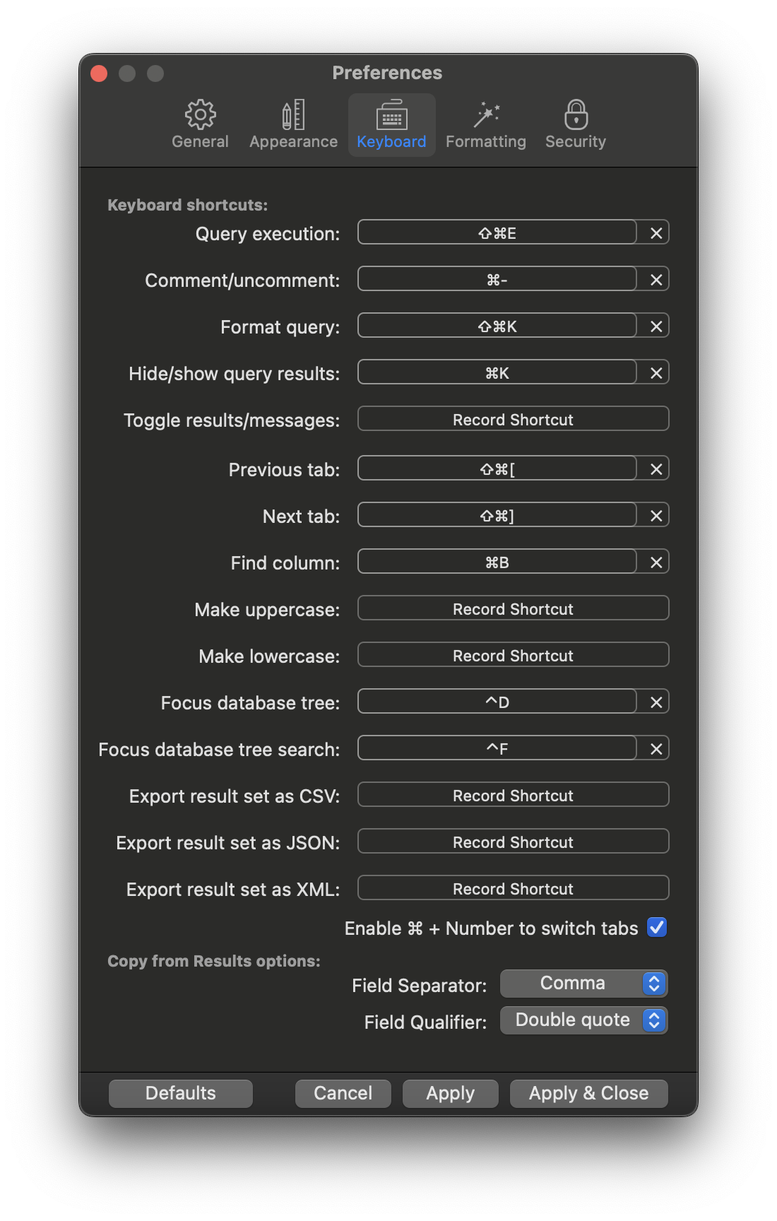 Allow Remapping Or Disabling Command Number Shortcut · Issue 942 · Hankinsoft Sqlpro · Github