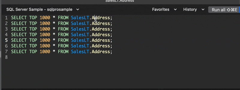 Multiple cursor selection · Issue #200 · hankinsoft/SQLPro · GitHub