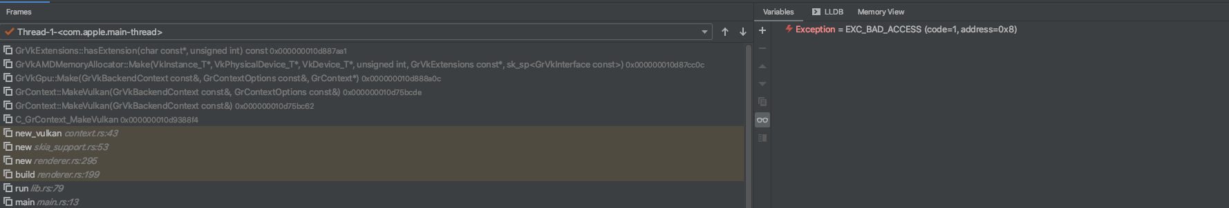 Crash when creating context on macOS using skia-safe 0.30 · Issue #358 · rust-skia/rust-skia ...