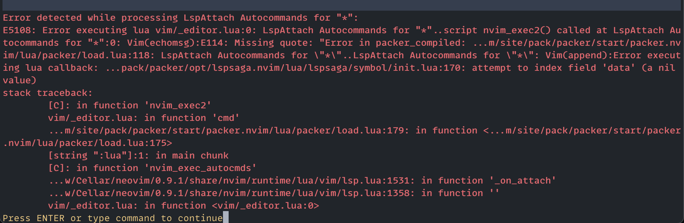 lspsaga symbol error at the startup · Issue #1128 · nvimdev/lspsaga.nvim · GitHub