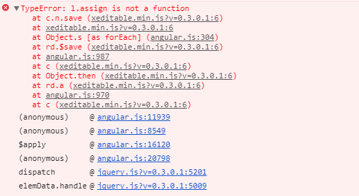 On Xeditable Save Console Error Appearing Assign Is Not A Function