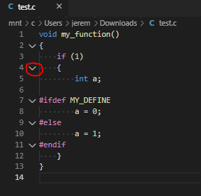 Incorrect C statement code reduction when define in the middle · Issue ...