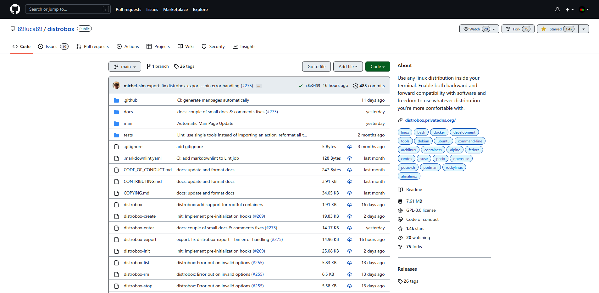 Distrobox repository vanished · Issue #1 · krille-chan/distrobox · GitHub