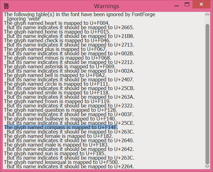 Error opening fontawsome · Issue #4473 · fontforge/fontforge · GitHub