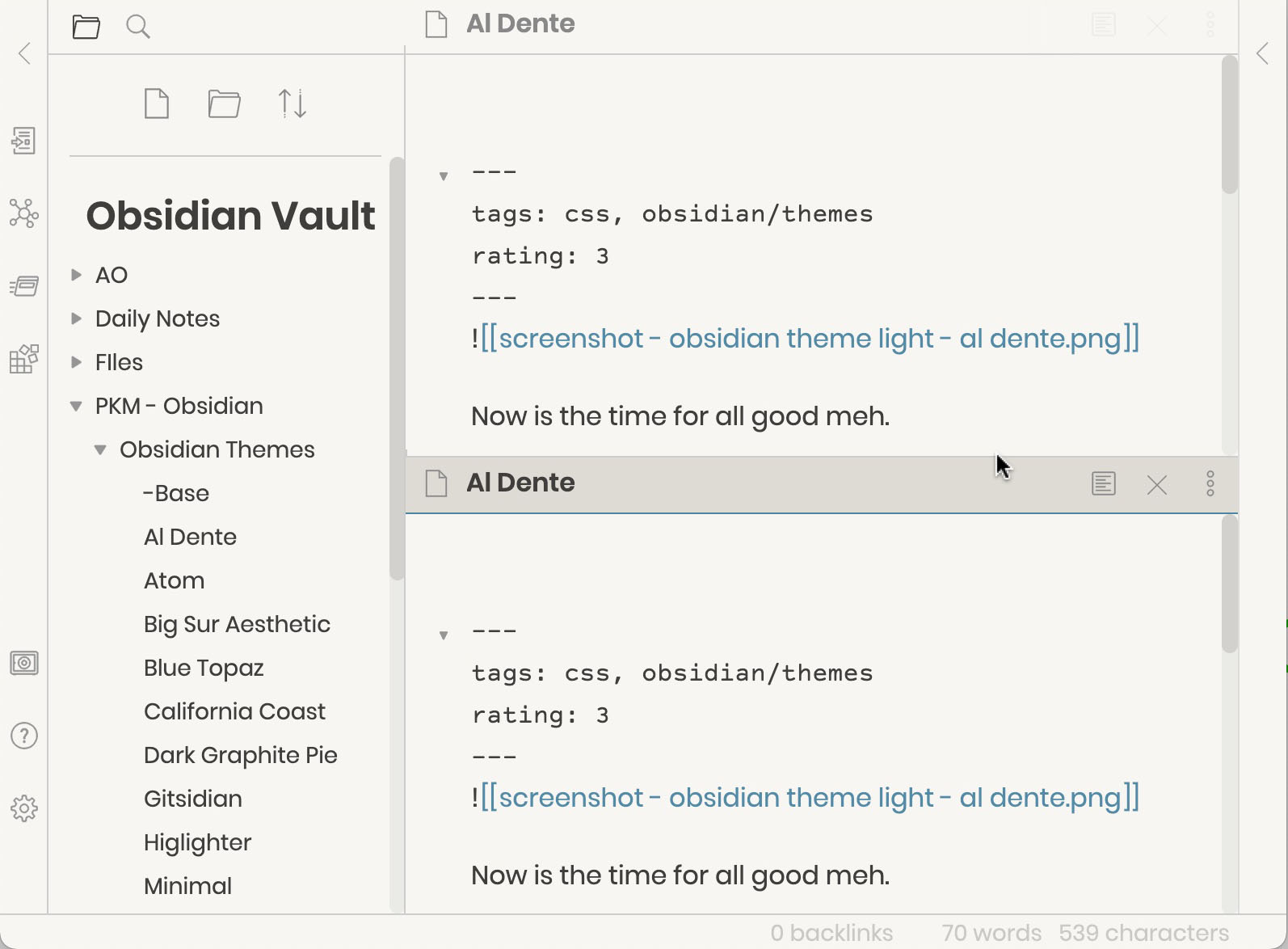 Horizontal split panes not resizable · Issue #2 · chad-bennett/al-dente ...