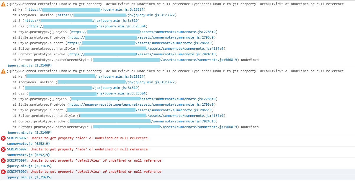 Error On Initialization With Edge 38 · Issue 2726 · Summernote Summernote · Github