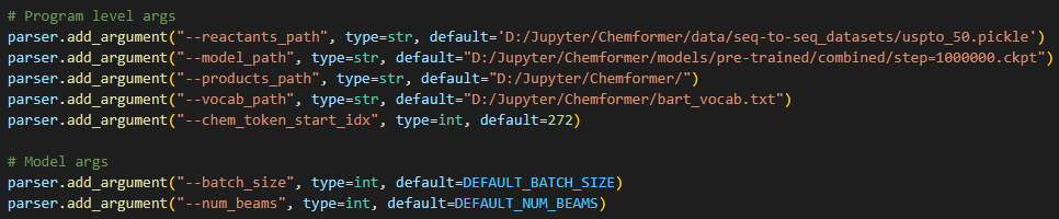 Trying out inference · Issue #10 · MolecularAI/Chemformer · GitHub