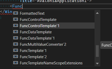 Incorrect auto-completition with generics · Issue #356 · AvaloniaUI/AvaloniaVS · GitHub