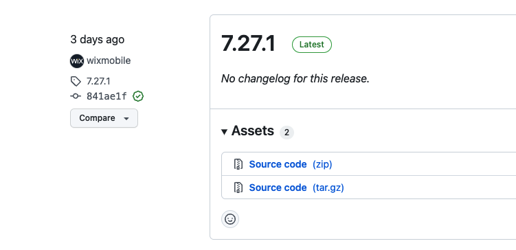 Ambiguous release? · Issue #7512 · wix/react-native-navigation · GitHub