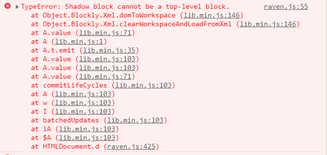 Adding reporter to block and then switching to costume or sound tab and back causes crash ...