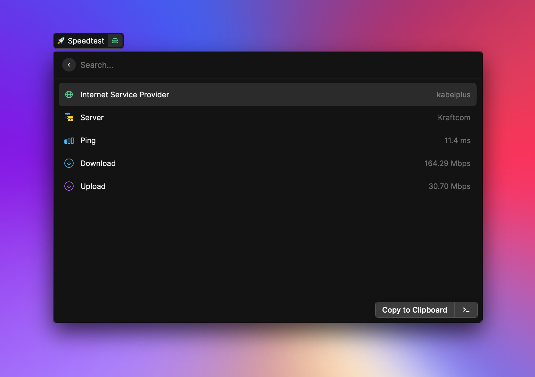 Raycast Store Speedtest Raycast Store Speedtest