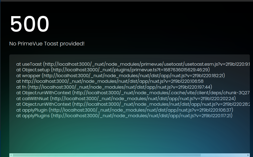Toast: No PrimeVue Toast provided! · Issue #3942 · primefaces/primevue · GitHub