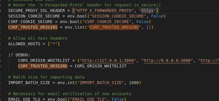 CSRF verification failed. Request aborted. More information is available with DEBUG=True ...