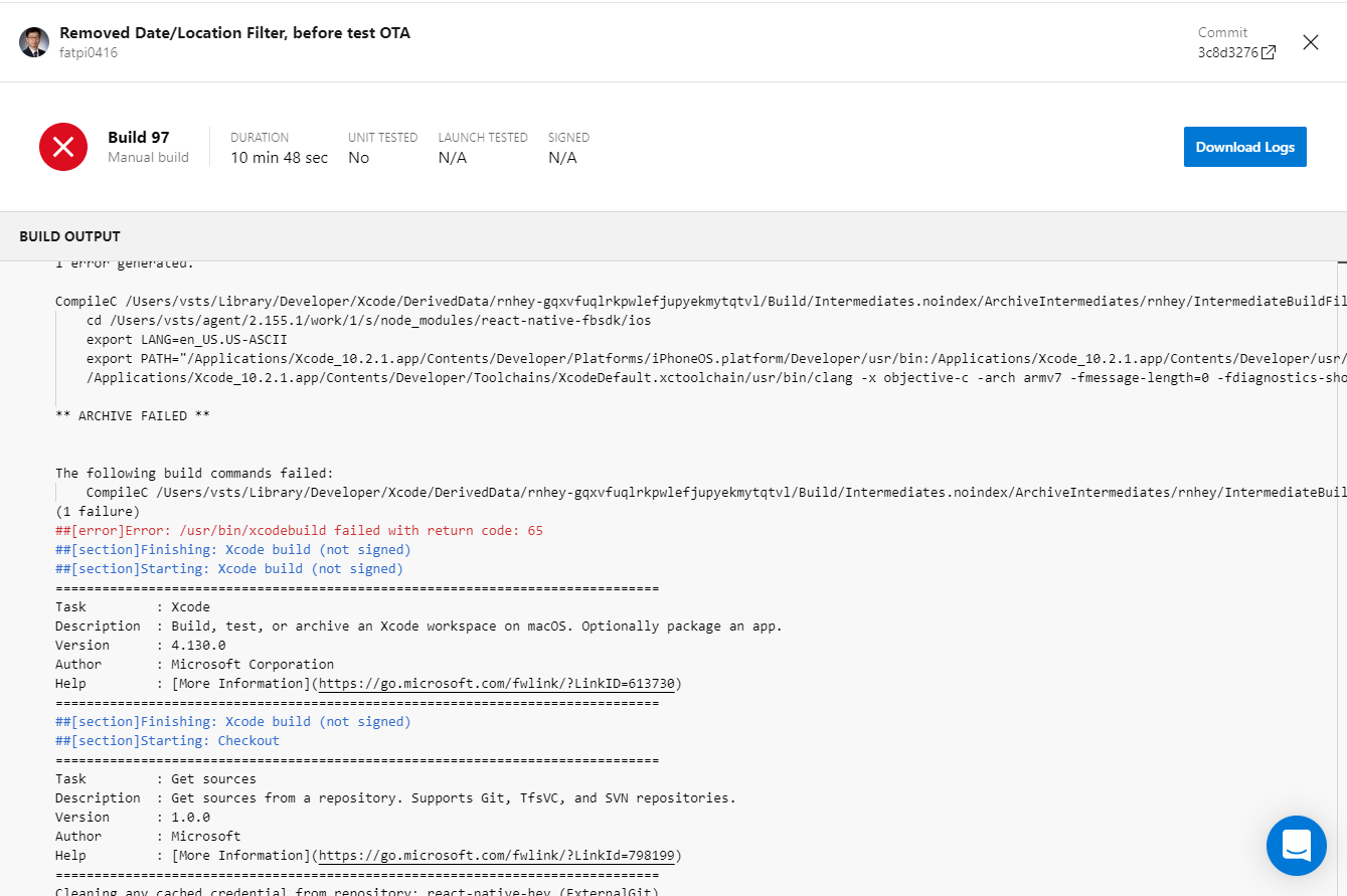 Works with Static Libiraries · Issue #1659 · microsoft/react-native-code-push · GitHub