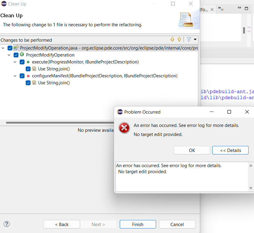 No Target Edit Provided On Use String Join Cleanup · Issue 189 · Eclipse Jdt Eclipse Jdt