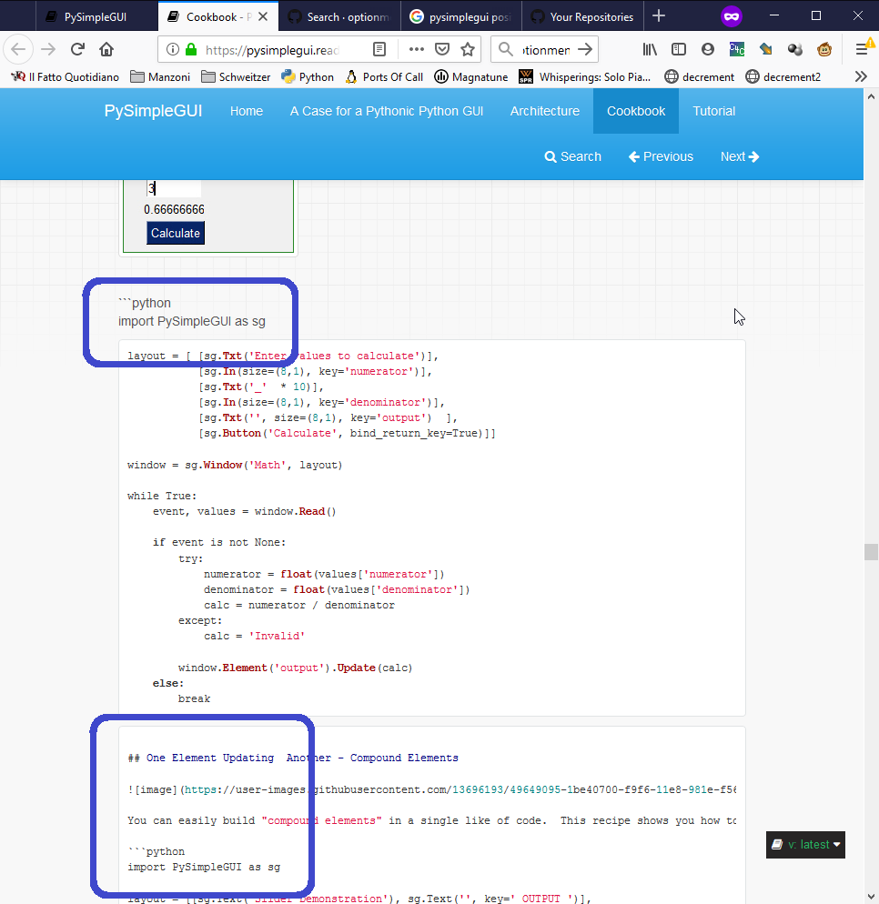 [Bug] Cookbook has some graphic glitches · Issue #2079 · PySimpleGUI ...