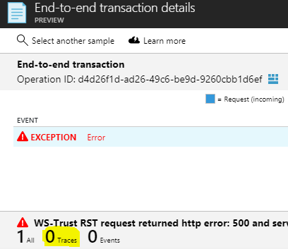 Tracked exception has no related traces · Issue #386 · microsoft/ApplicationInsights-node.js ...