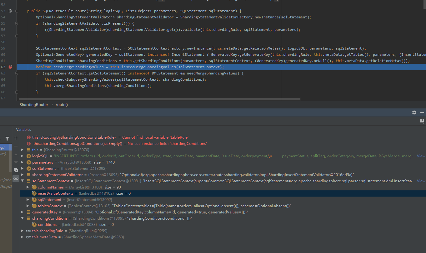 Sharding-JDBC lost insertValuesContexts when insert · Issue #3992 · apache/shardingsphere · GitHub