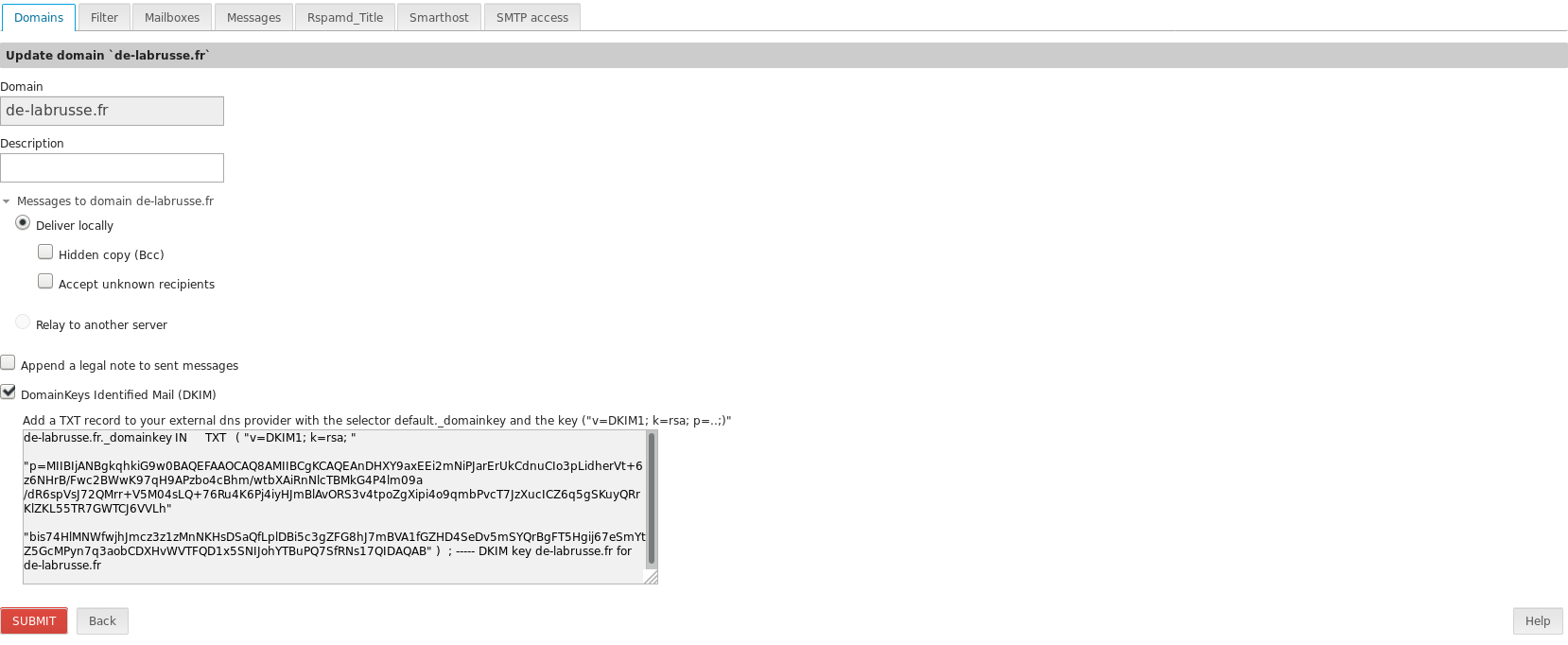 Opendkim NFR · Issue #5407 · NethServer/dev · GitHub