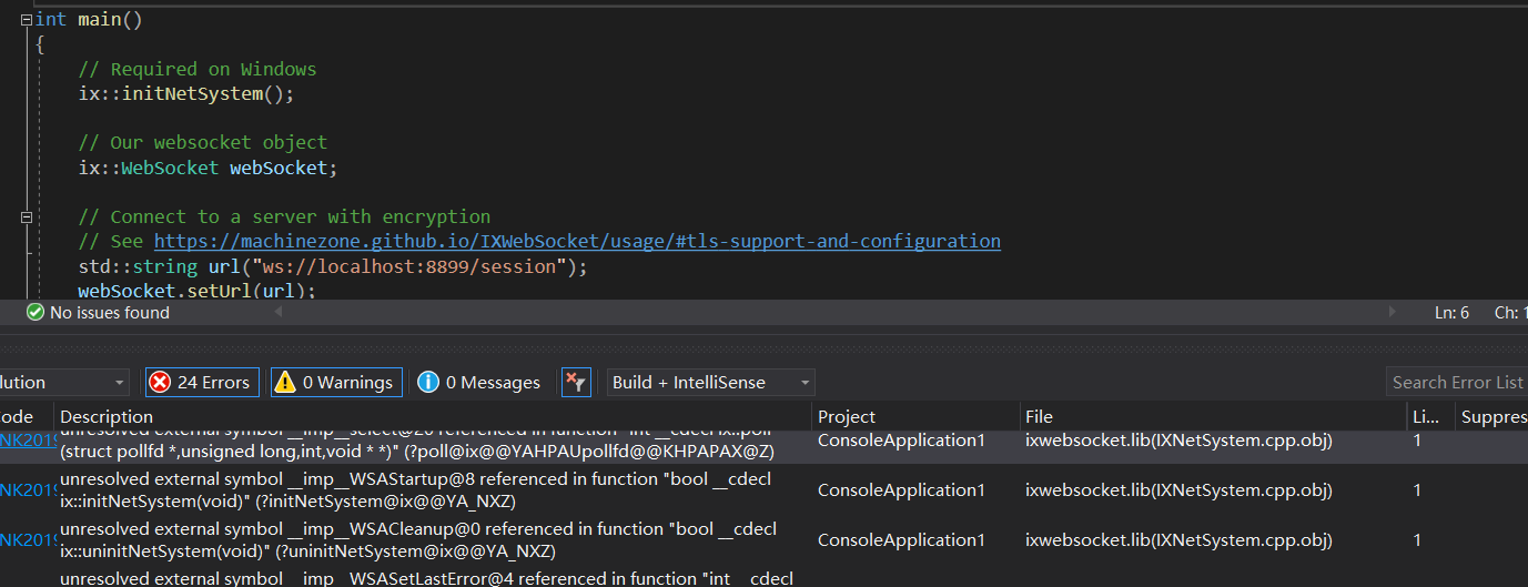 Unresolved external symbol ixwebsocket.lib(IXNetSystem.cpp.obj) on win10 x86 · Issue #388 ...
