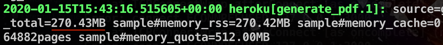 Memory leak - Every time a PDF is generated, the memory used increases and never comes back down ...