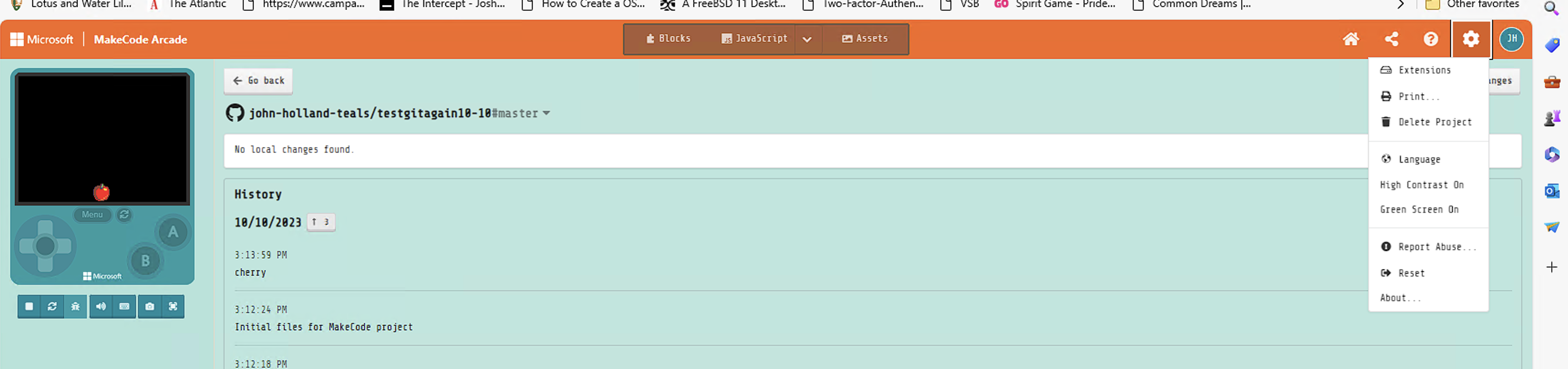 Github not creating new repos (mainly on Edge) · Issue #6096 · microsoft/pxt-arcade · GitHub