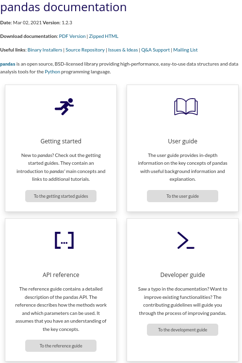 Improve Front Documentation Page To Highlight Documentation