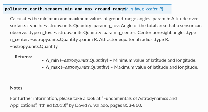 Some docstrings are messed up · Issue #1196 · poliastro/poliastro · GitHub