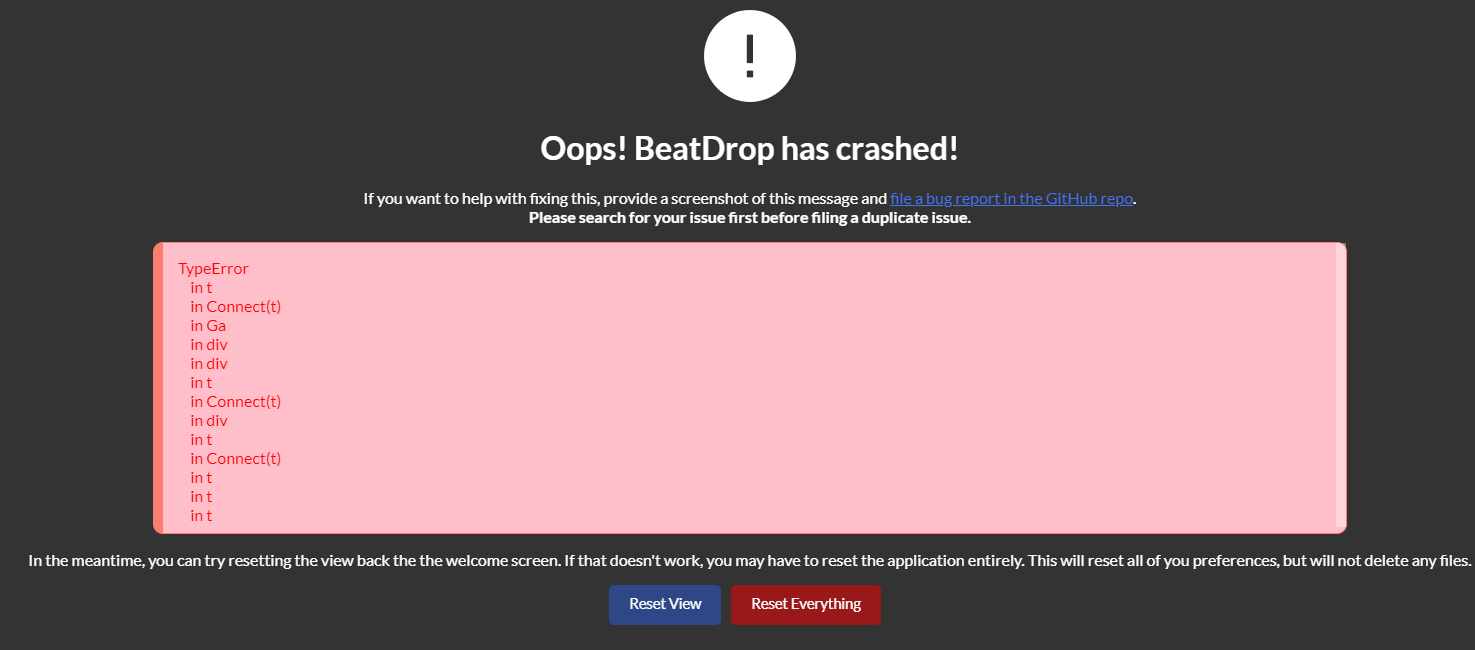 Game crash on loading certain song · Issue #76 · StarGazer1258/BeatDrop · GitHub