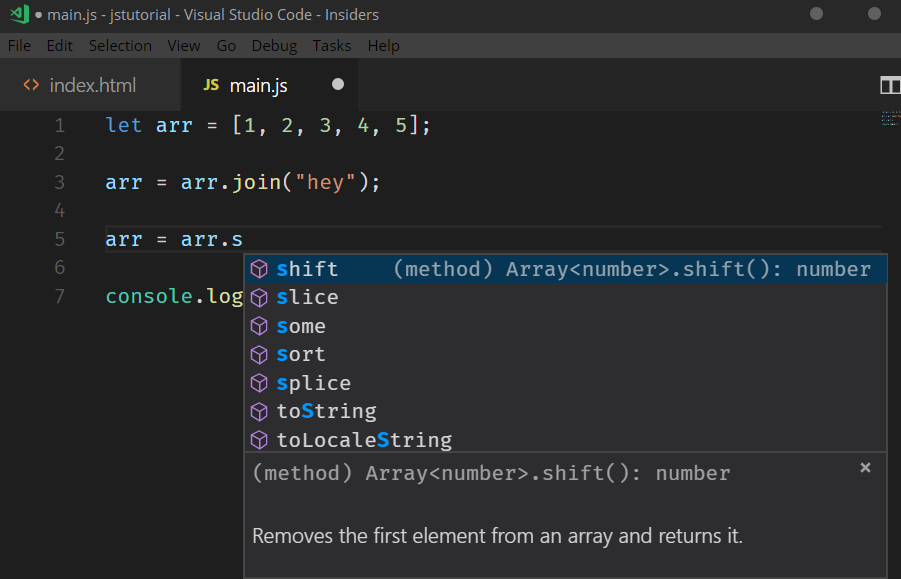 Split does not appear on IntelliSense · Issue #43911 · microsoft/vscode ...