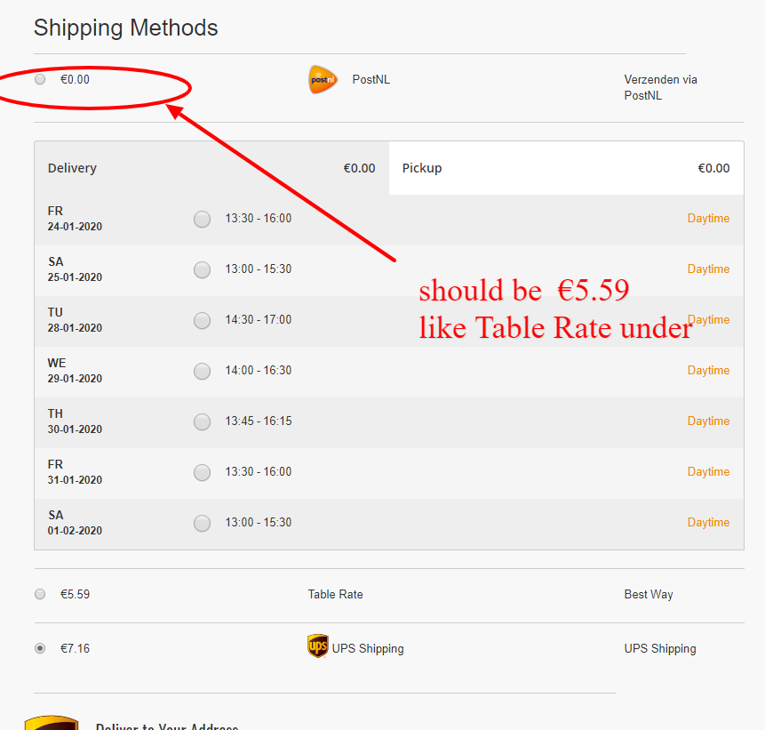 [BUG] When insert a table-rate no prices are visible · Issue #151 · postnl/postnl-magento2 · GitHub
