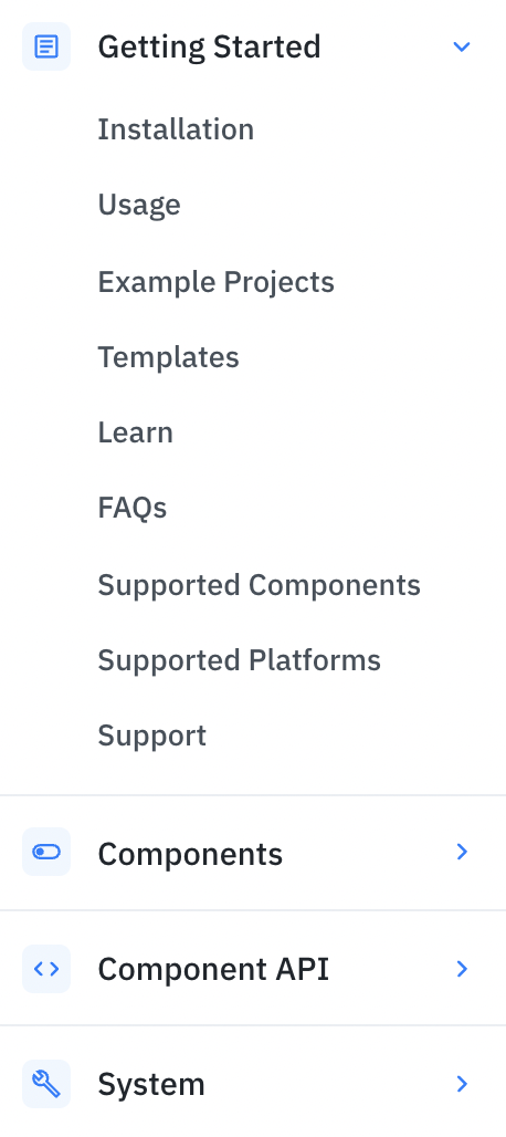 [docs] Add icons to navigation bar · Issue #24127 · mui/material-ui · GitHub