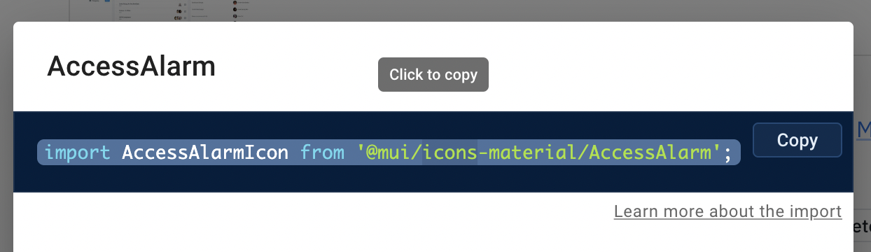 Docs Copied Text Of Icon Imports Includes Copy Command · Issue 32559 · Muimaterial Ui · Github
