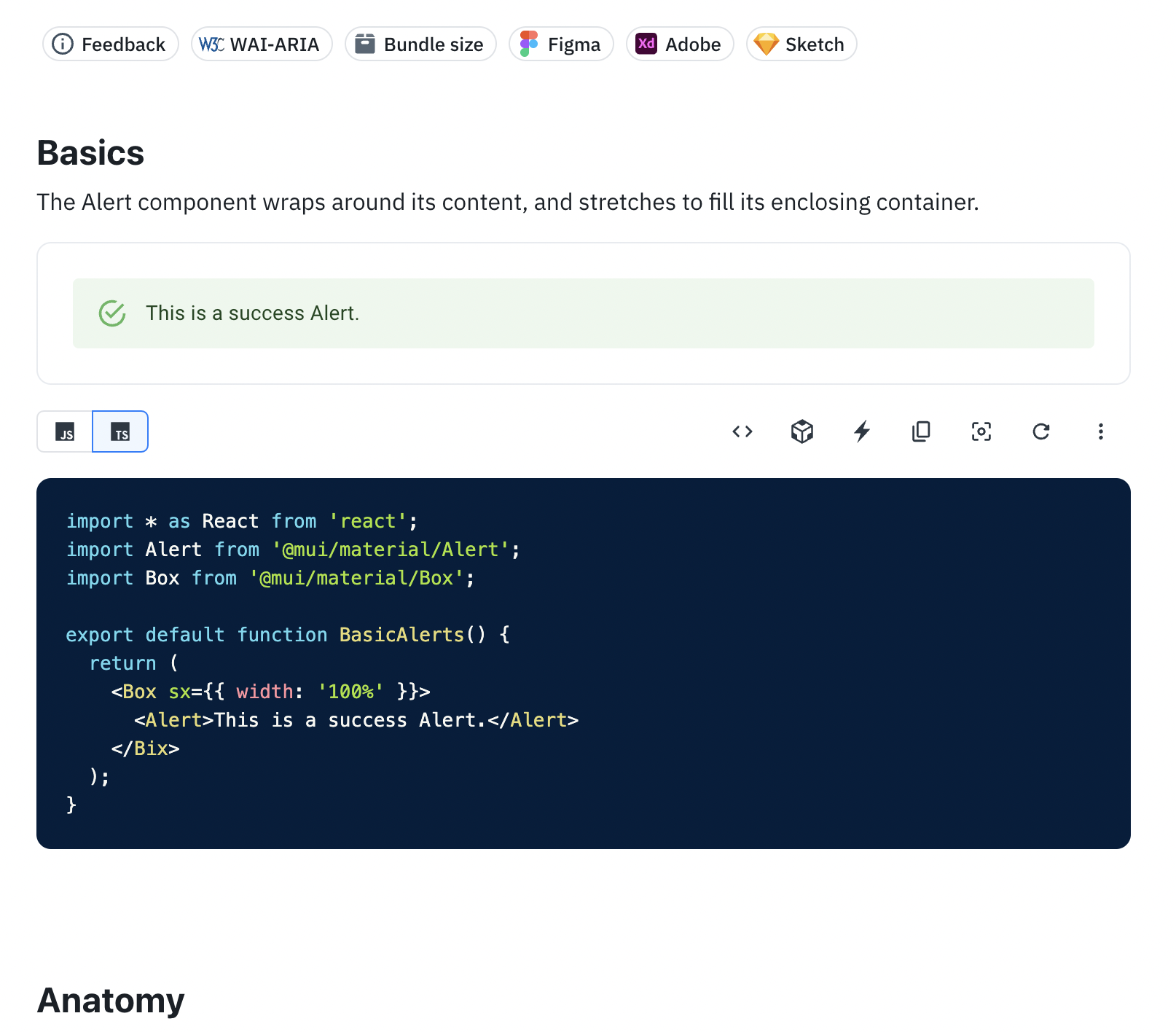 [docs] Revise and expand the Material UI "Alert" page by samuelsycamore ...
