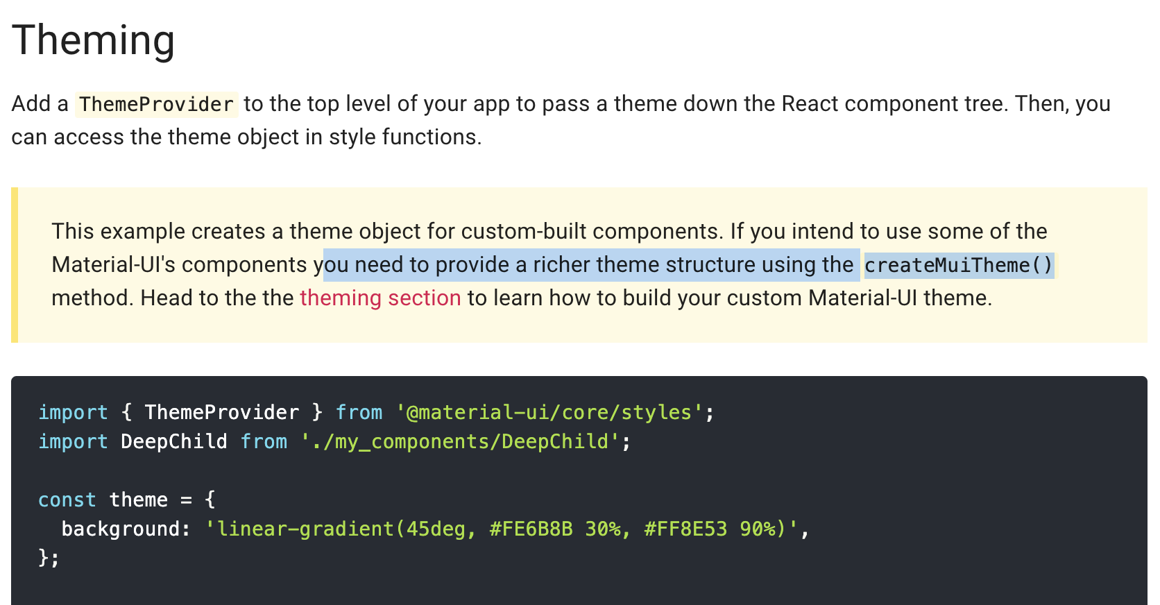 Basic Themeprovider Examples Do Not Work · Issue 20457 · Muimaterial Ui · Github 