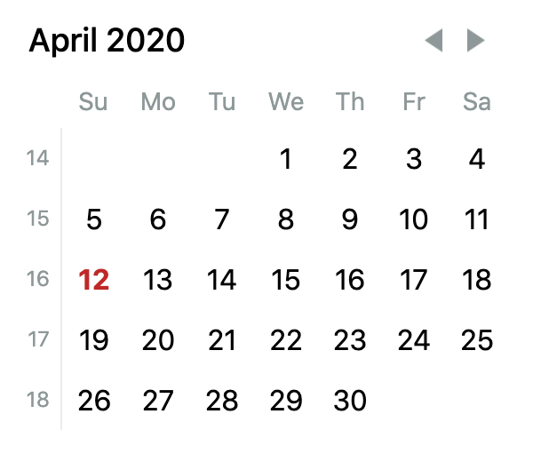 [DatePicker] Display week numbers · Issue #4606 · mui/mui-x · GitHub