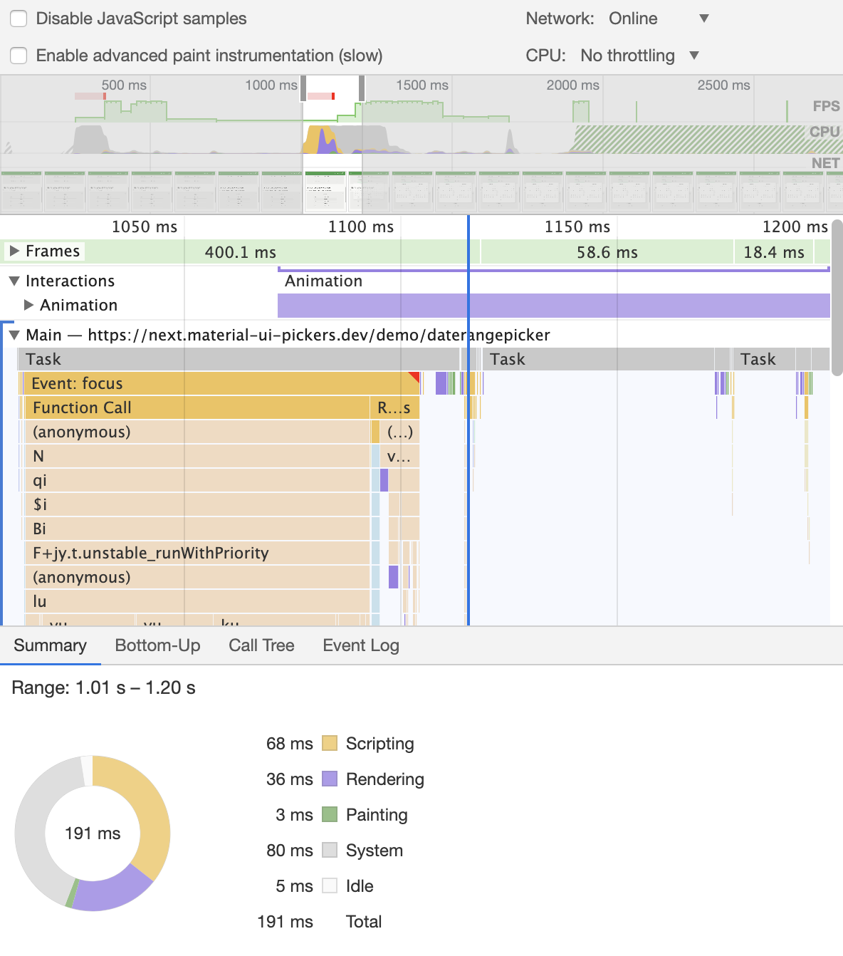 [pickers] Improve runtime performances · Issue #4602 · mui/mui-x · GitHub