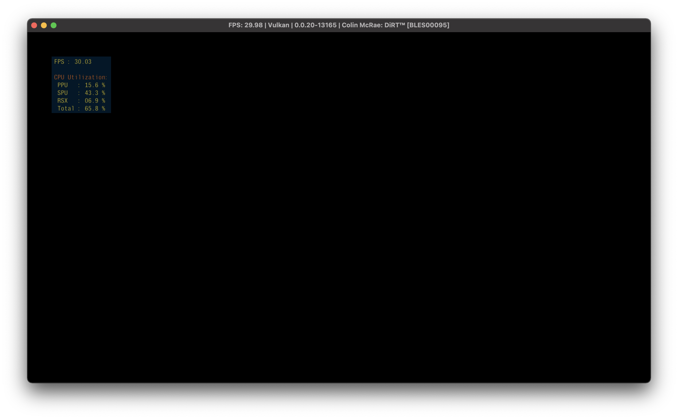 Bug: Black Screen on Colin McRae: DiRT [BLES00095] on macOS Vulkan/MoltenVK · Issue #11363 ...