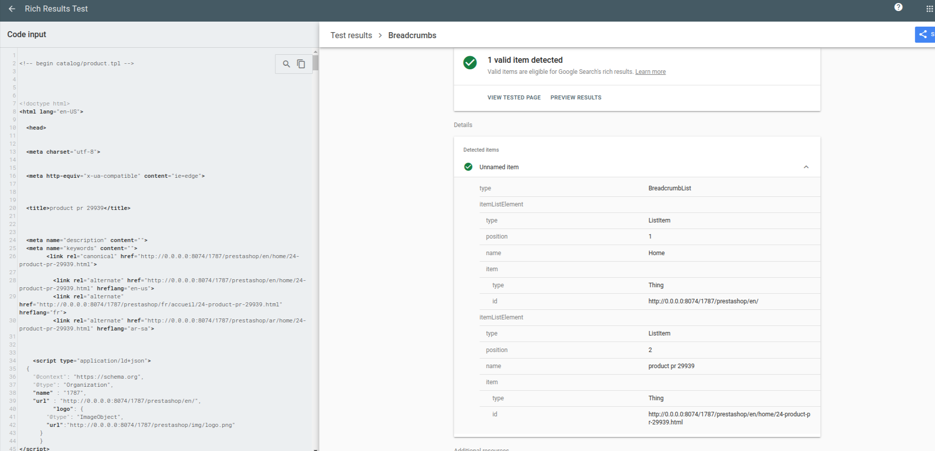 Related product errors in Google Snippet Product · Issue #29939 ...