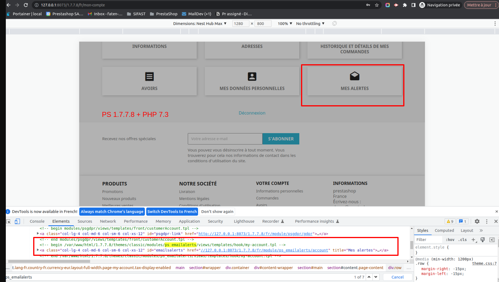ps_emailalerts box icon not showing in customer account · Issue #30397 · PrestaShop/PrestaShop ...