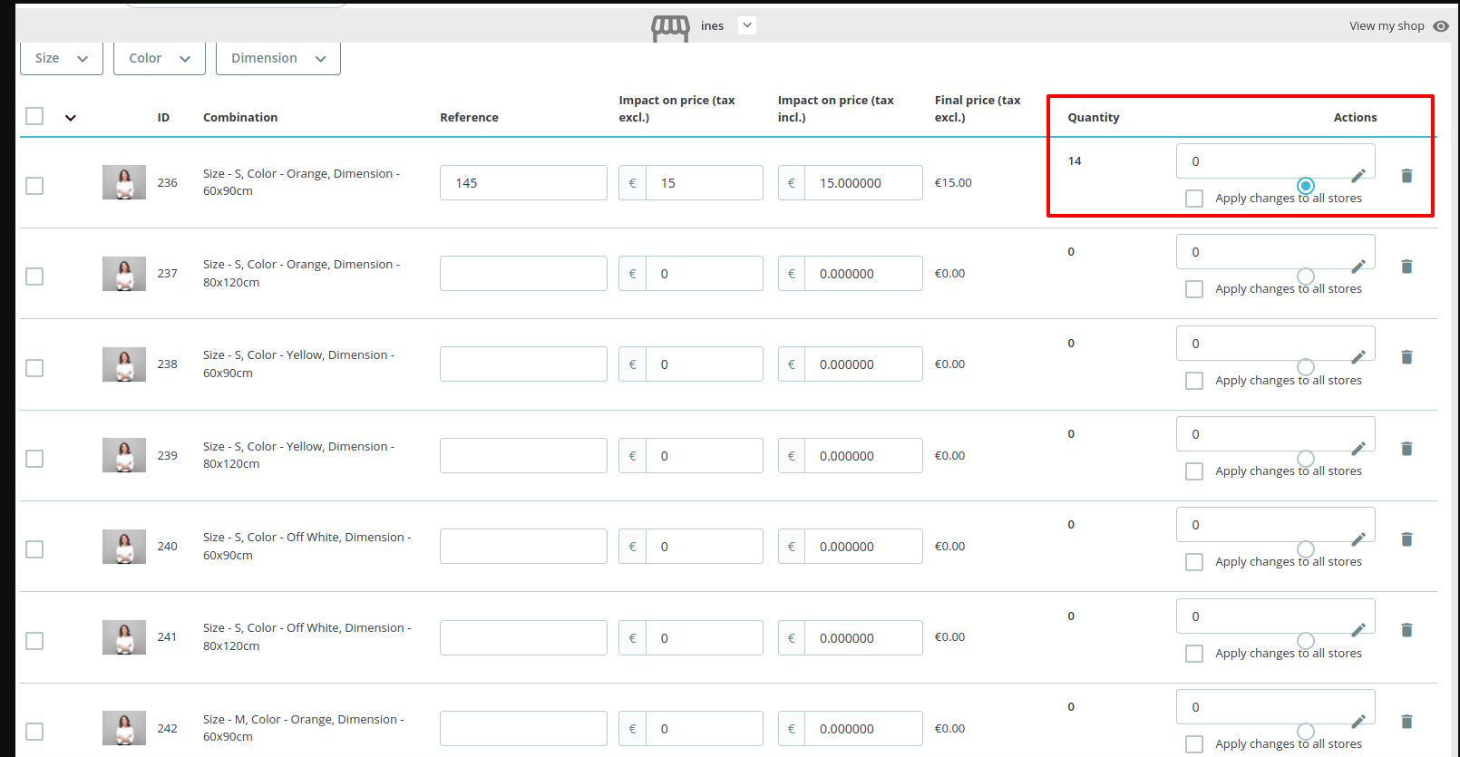 [BO] - PPV2 Combinations is not well organized · Issue #30883 · PrestaShop/PrestaShop · GitHub