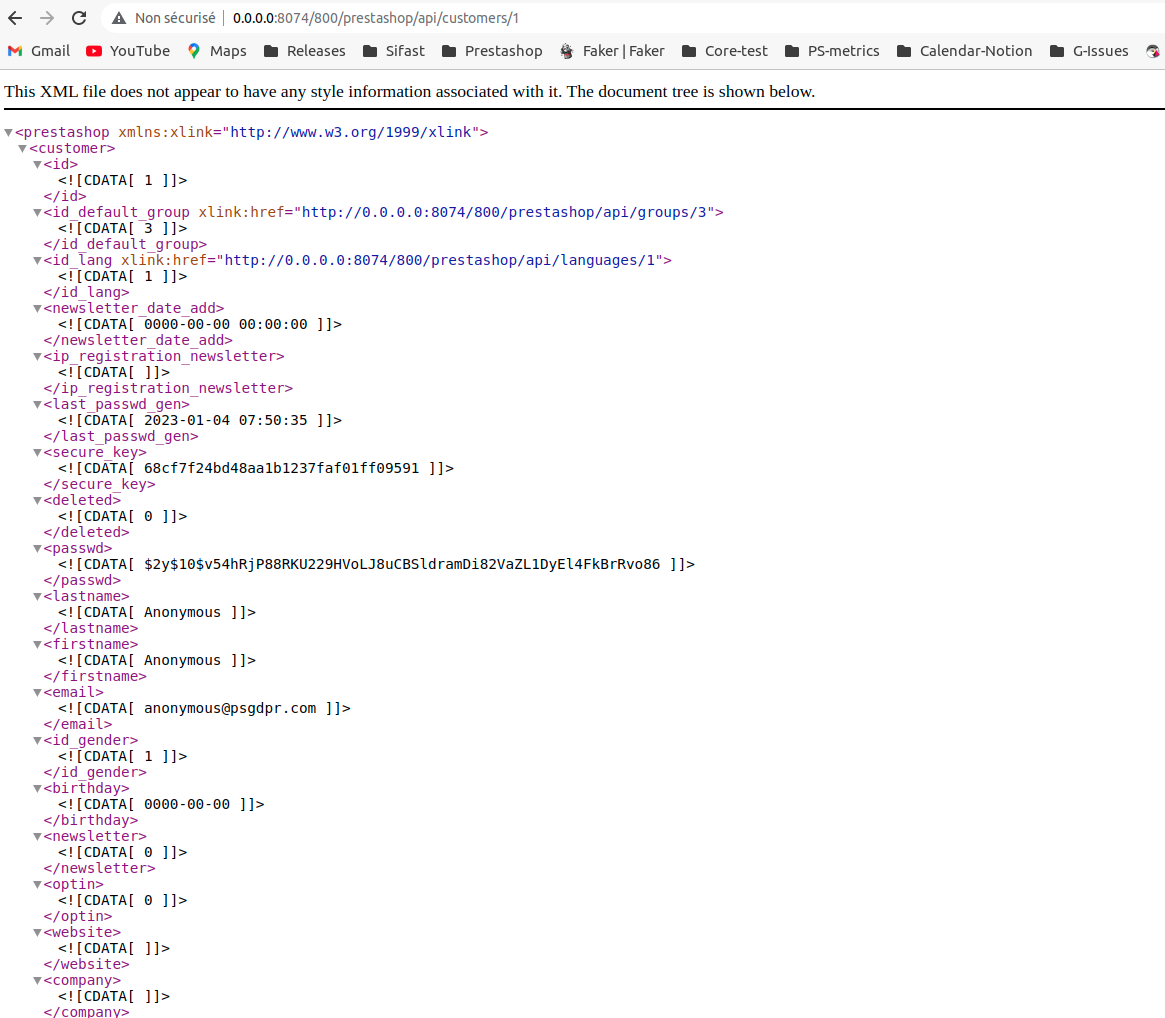 Webservice customer GET request returns malformed XML · Issue #30895 · PrestaShop/PrestaShop ...