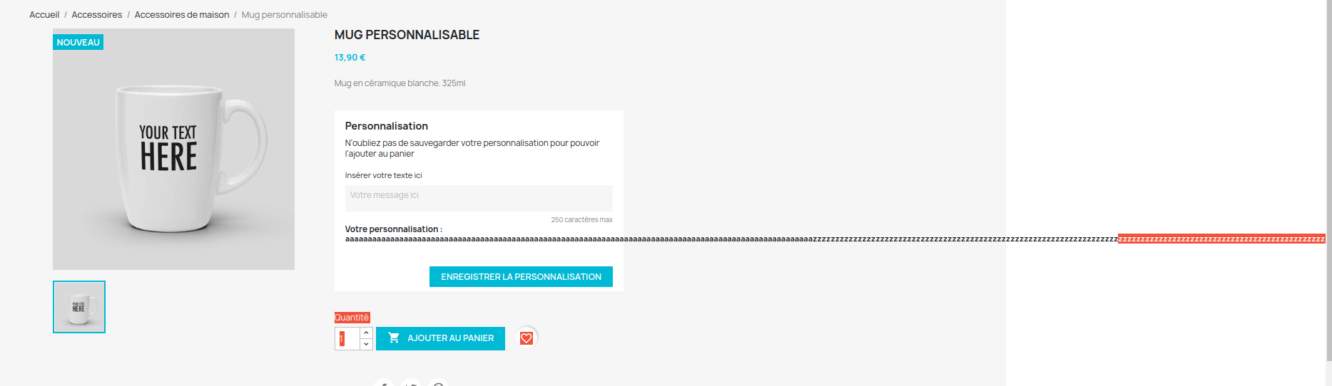 Display problem with a very long customizable field without space · Issue #31183 · PrestaShop ...